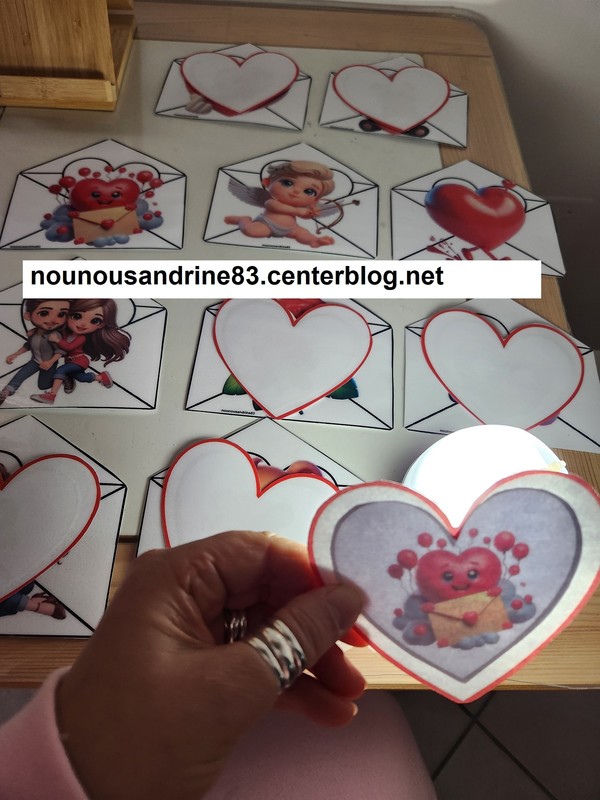 jeu de lumière avec la Saint Valentin