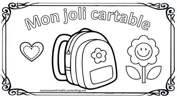 rentrée scolaire à colorier
