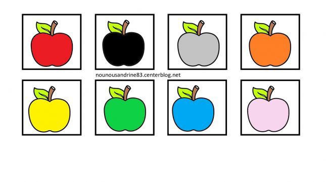 loto des couleurs pommes