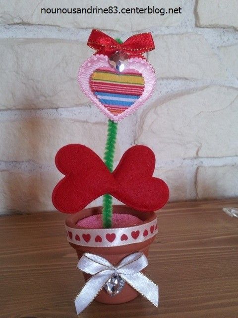 activité manuelle : une fleur pour la saint valentin