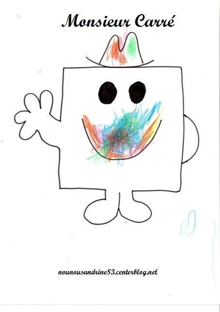 activité manuelle : formes géométriques : carré