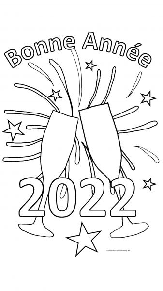 Coloriage Du Nouvel An 2024 Coloriage Nouvelle Année 2024