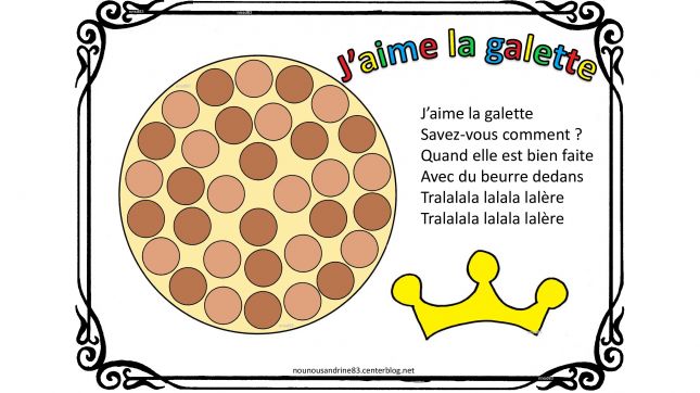 galette des rois chansons et comptines