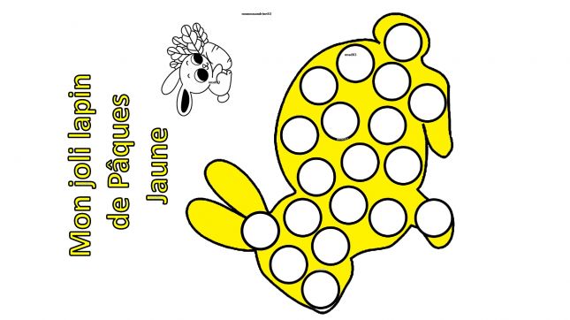paques livret gommettes lapin