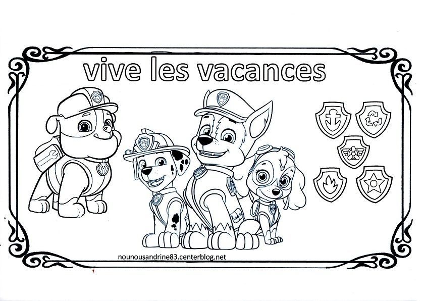 coloriage vive les vacances