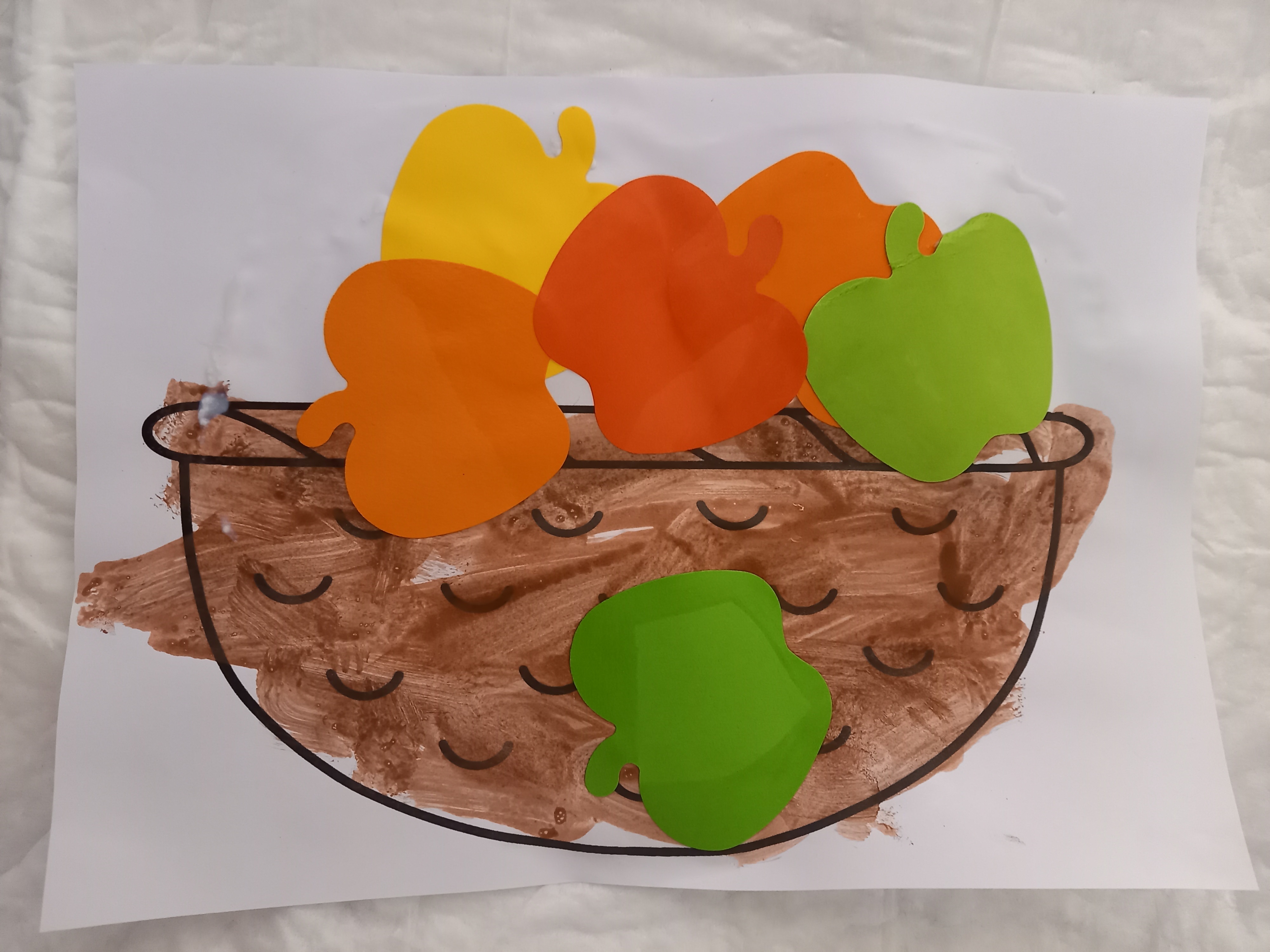 les pommes d'automne activité manuelle