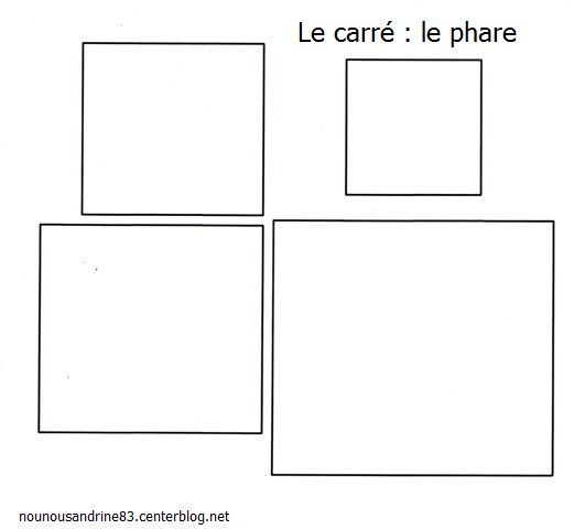 activité manuelle : formes géométriques : carré