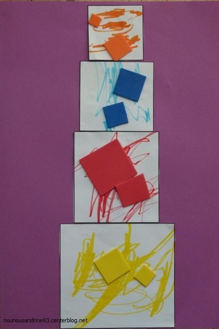 activité manuelle : formes géométriques : le carré