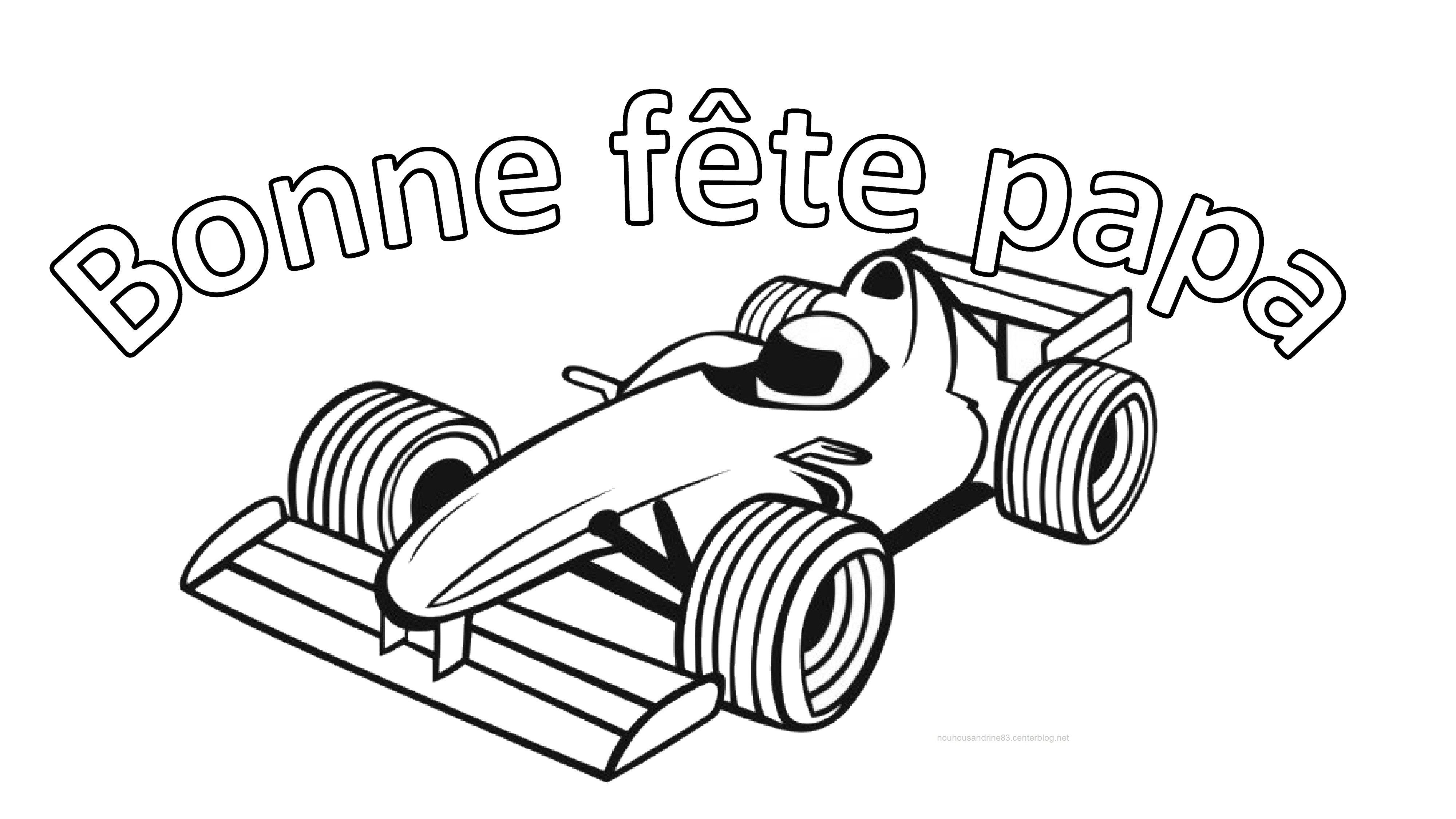 Fête des pères à colorier